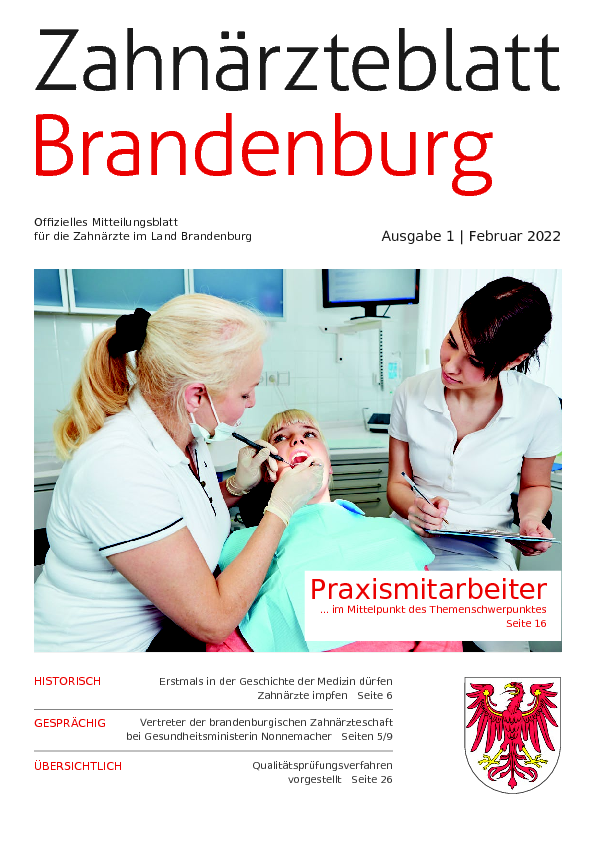 Zahnärzteblatt Brandenburg | Startseite
